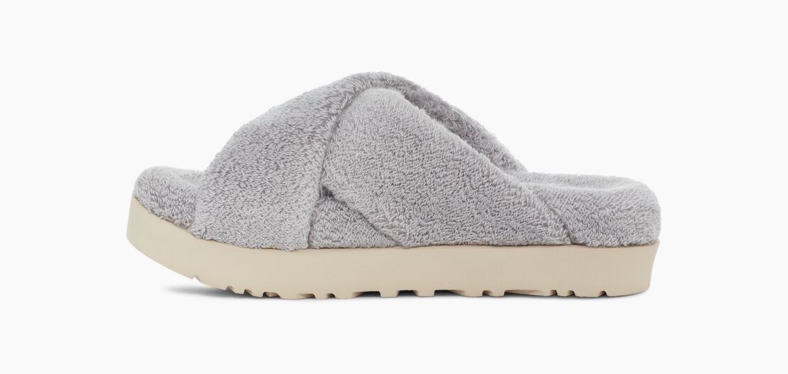 Ugg® Fuzz Sugar Terry Cross Slide For Women Ugg® Uk