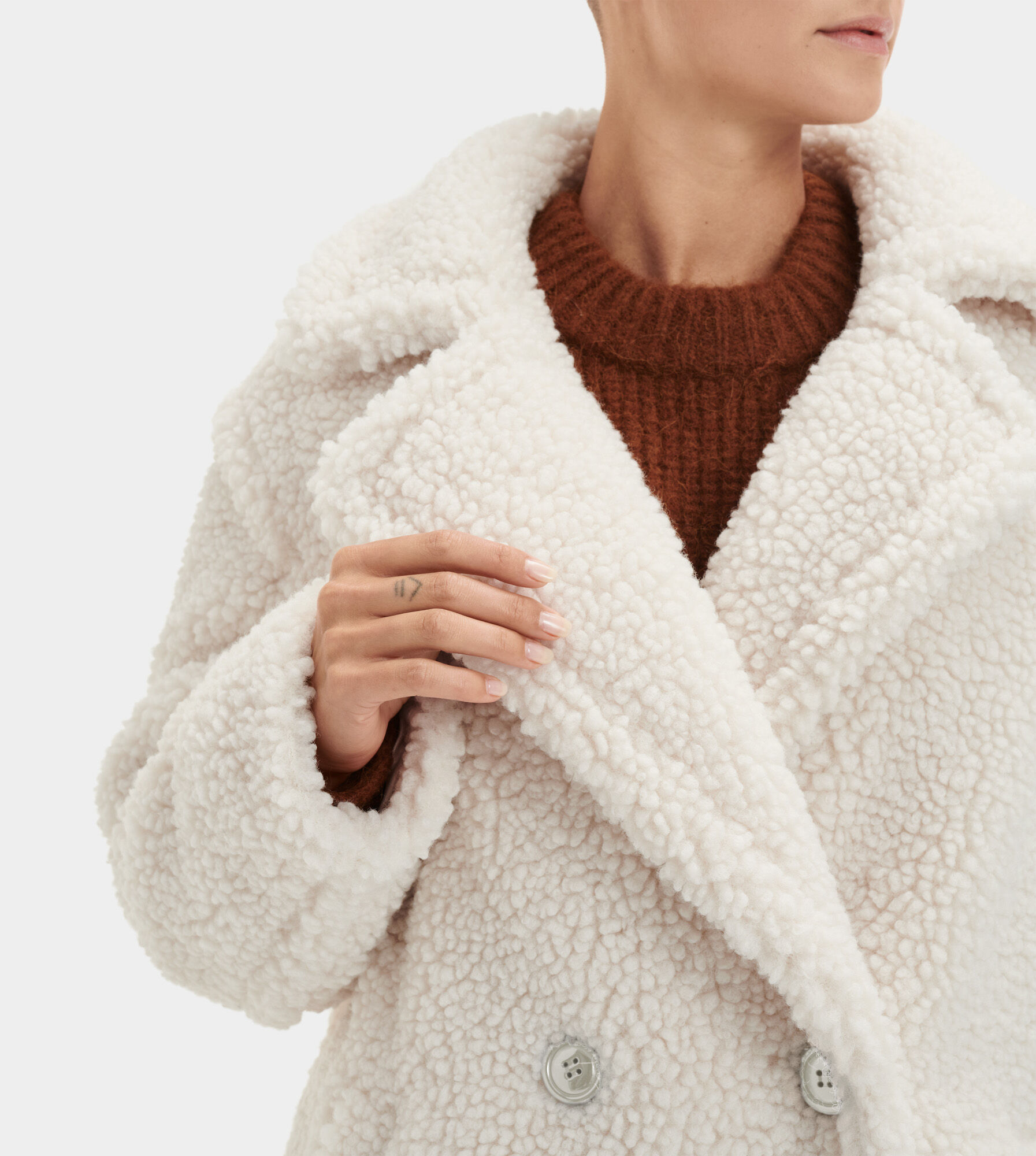 UGG® Gertrude Long Teddy Coat for Women | UGG® UK