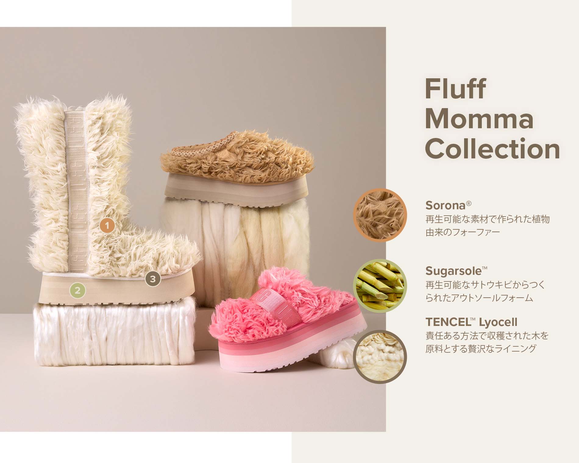 UGG® 公式【 フラッフ モマ シュガー ブーツ|Fluff Momma Sugar Boot| 1130771 | レディース】アグ 公式サイト