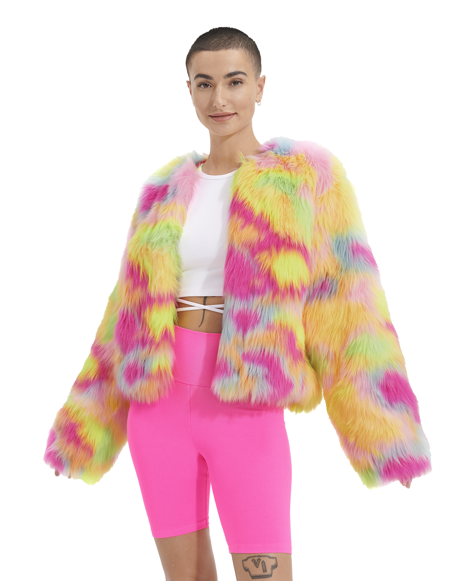 Chanley Faux Fur Jacket PRIDE | UGG